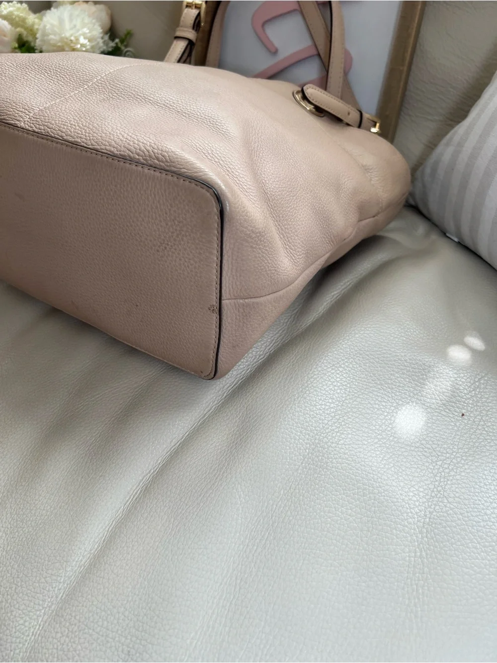 Michael Kors | Bags | Vintage Michael Kors Bedford Leather Tote In ...
